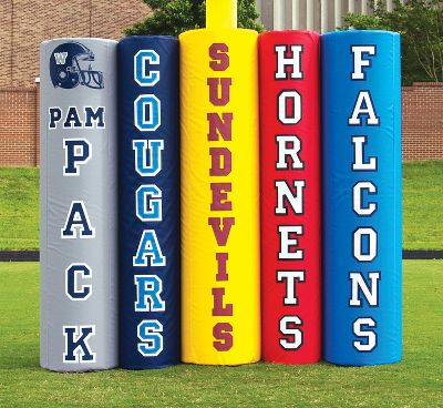 Pro-style 6′ High Football Goal Post Pads – Sideline/field Marking ...