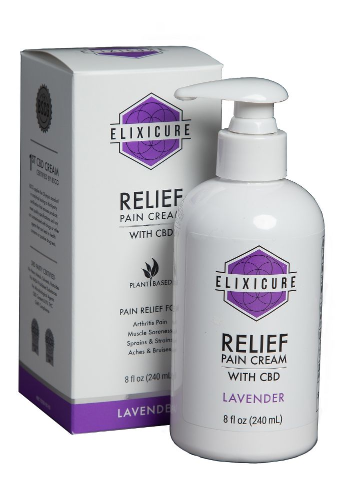 Elixicure 800 - 8 oz. Pain Relief Cream Pump with CBD (800mg) Skin Care ...